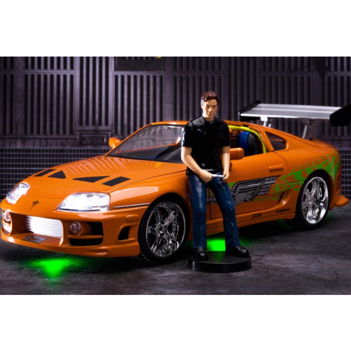 Miniatura Toyota Supra Brian 1:18 Jada Toys Velozes Furiosos Com Luzes ...