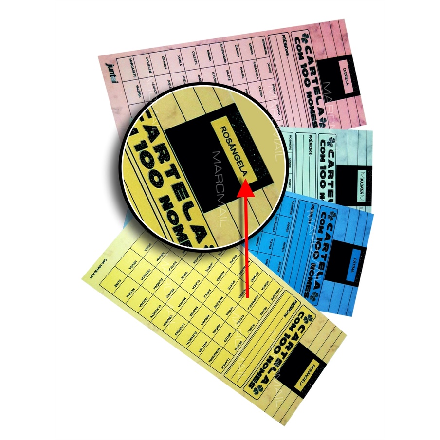 Cartela de Rifa com 200, 50 , 100, ou 150 Nomes/Números! | Shopee Brasil