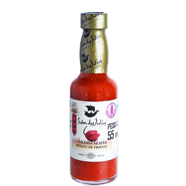 Molho Carolina Reaper - 55 ml - Sabor das Índias | Shopee Brasil