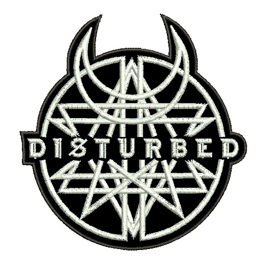 Patch Bordado Banda Disturbed (Rock, Metal, Gótico). | Shopee Brasil