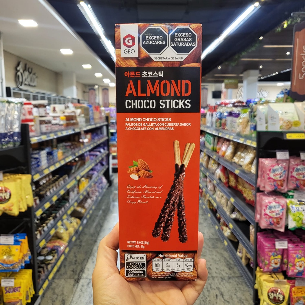 Biscoito Choco Sticks - Almond/ Amêndoas 54g | Shopee Brasil