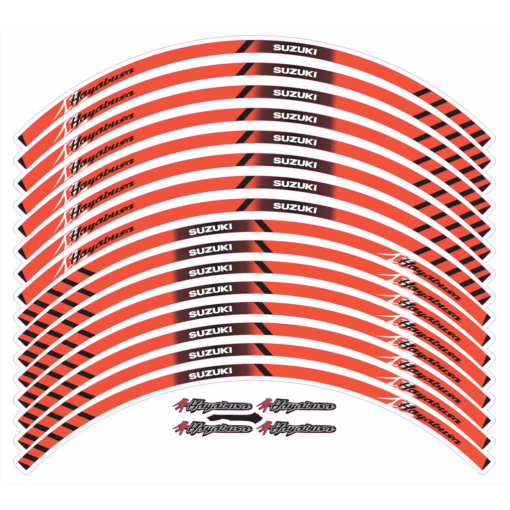 Kit Adesivos Frisos Refletivos Hayabusa Roda R334 | Shopee Brasil