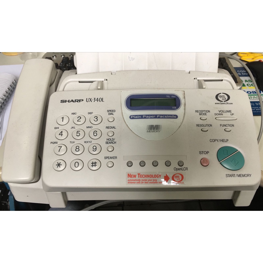 Fax Sharp Modelo Ux-340l | Shopee Brasil