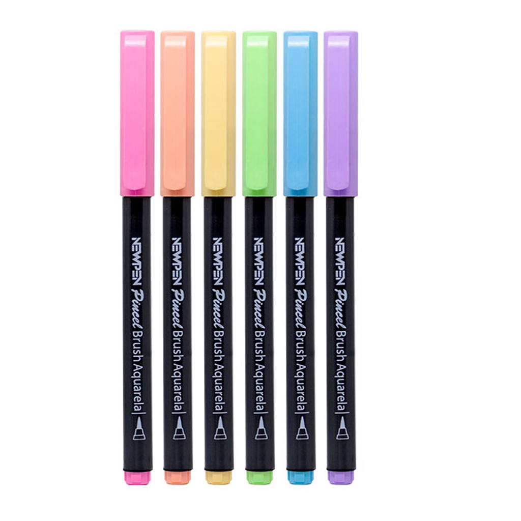 Brush Pen para lettering tons Pastel - Newpen | Shopee Brasil