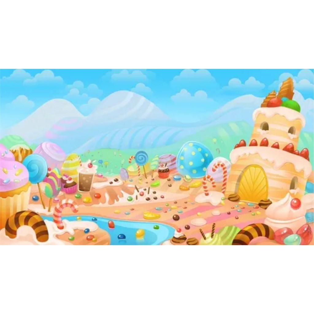 Painel De Festa Mundo Doce Candy | Shopee Brasil