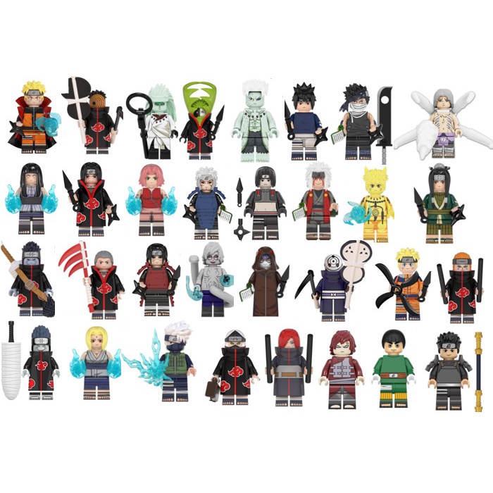 Naruto Minifigures compatível com Lego - Blocos de Montar Naruto ...