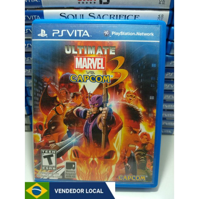 jogo ultimate marvel vs capcom 3 ps vita | Shopee Brasil