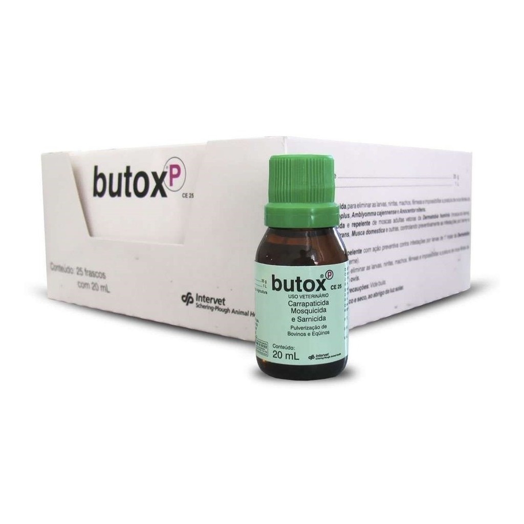 Carrapaticida Butox Caixa 25 Frascos De 20 Ml Msd | Shopee Brasil