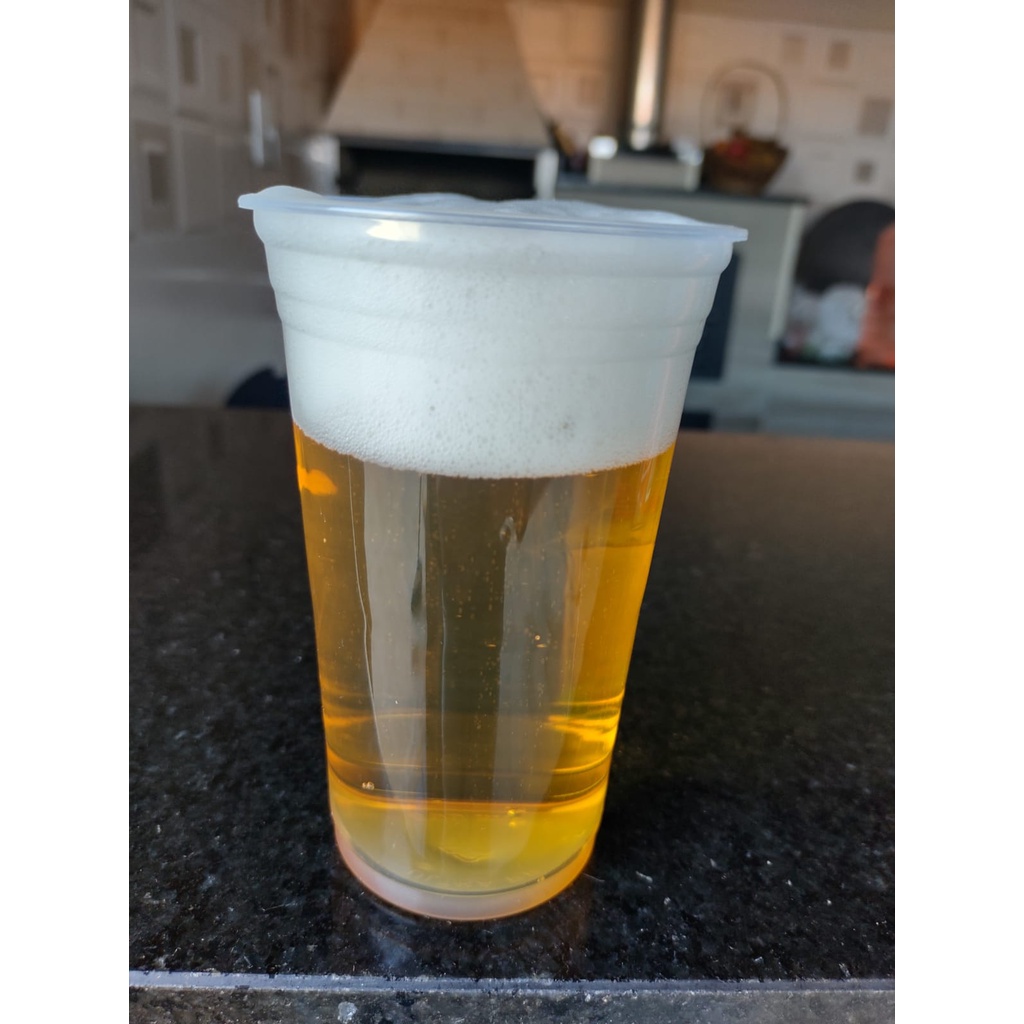 200 Copos Descartáveis 500 Ml Chopp Ultra Pp Liso Transparente Premium | Shopee Brasil