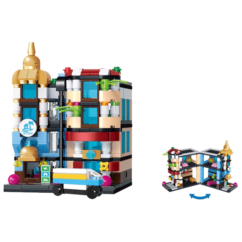 Lego City Street View Compatível Com Os Blocos De Brinquedos KAZI Hotel ...