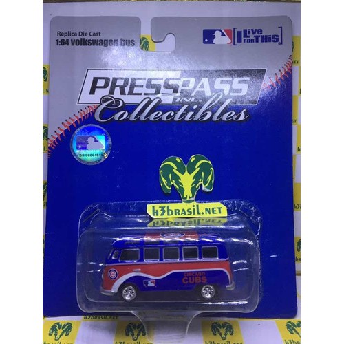 Bx08 Johnny Lightning Chicago Cubs vw Volkswagen Bus Kombi basebal mlb ...