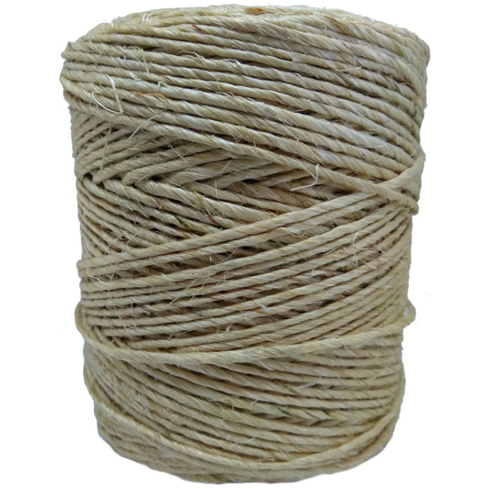 Fio de Sisal 500/1 Natural Razado 2mm 500 metros 1 kg | Shopee Brasil