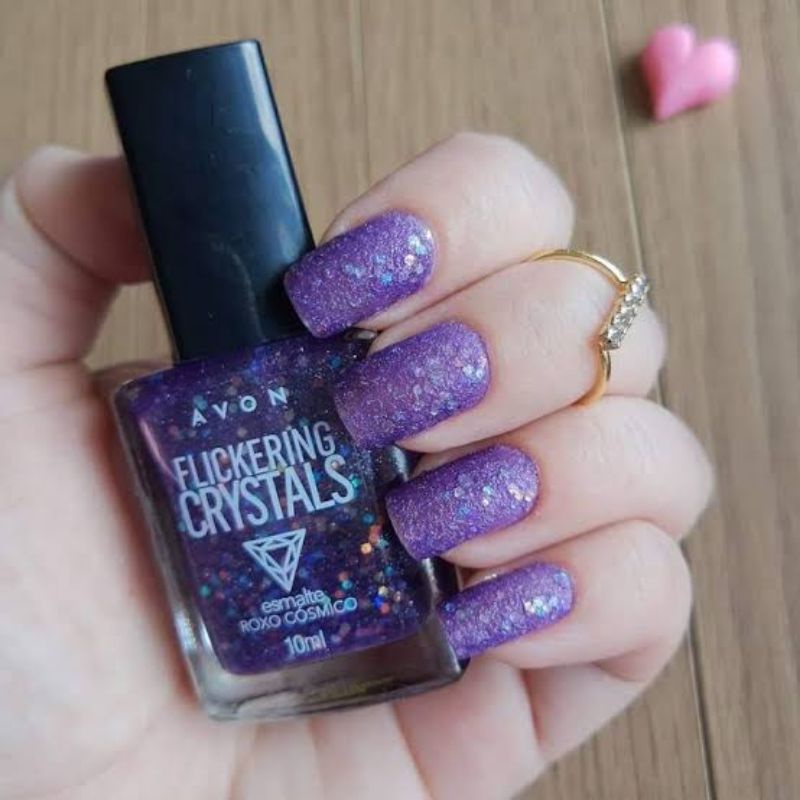 Esmalte crystals avon roxo cósmico | Shopee Brasil