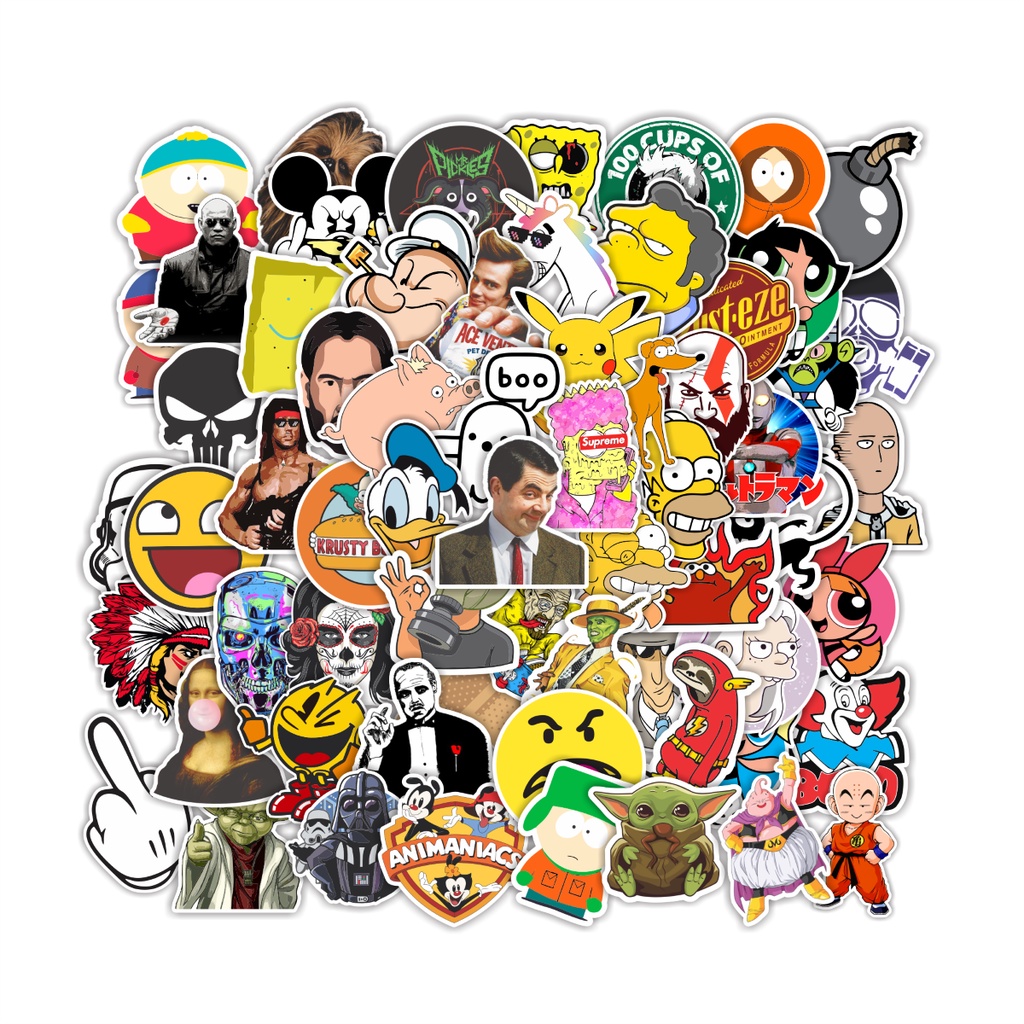 Adesivos stickers personagens nerd geek retro nostalgia | 64 adesivos ...