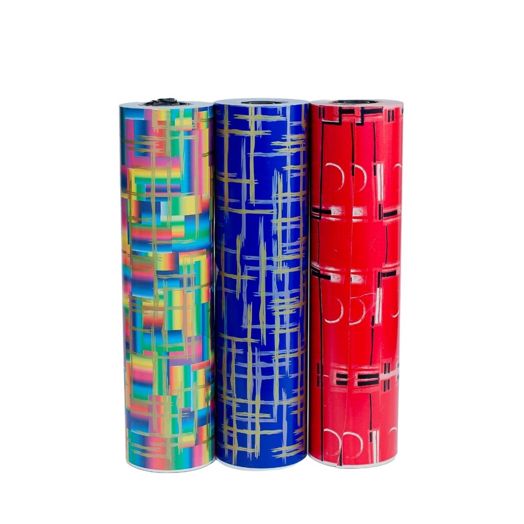 Papel Presente Bobina Couche Cores 40cmx100m | Shopee Brasil