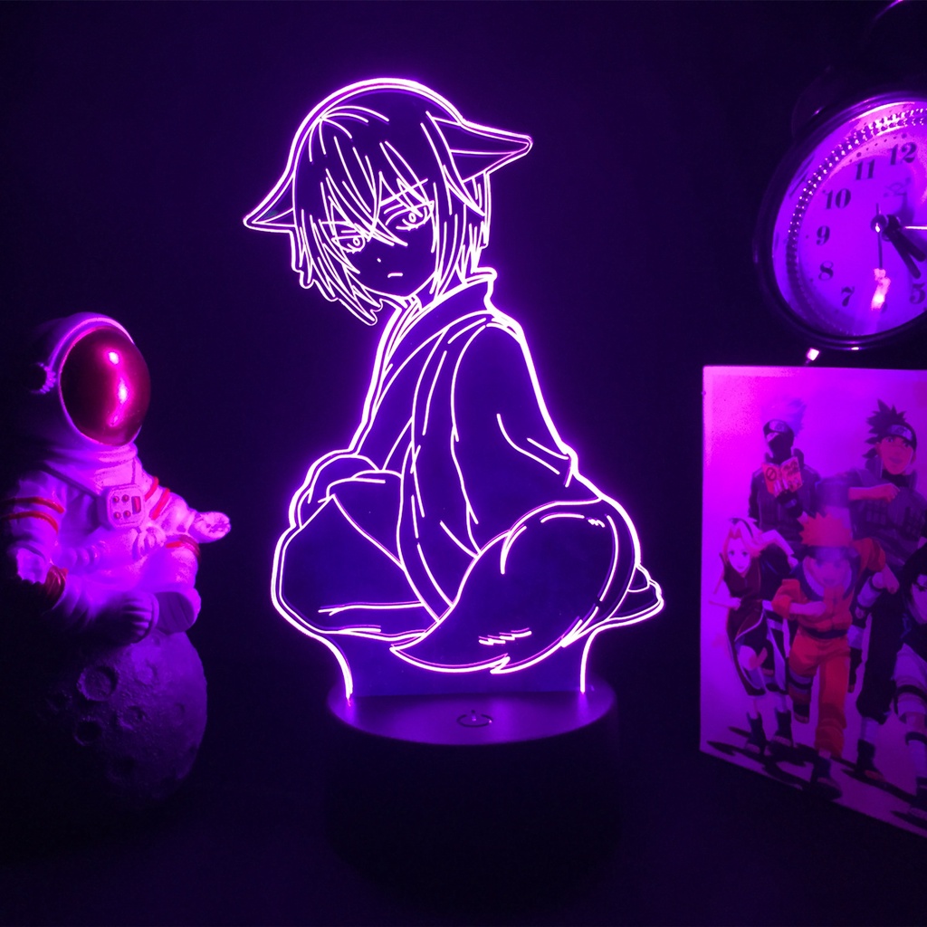 Lâmpada Led Anime Kamisama Beijo Tomoe Figura Para O Quarto Decor Night ...