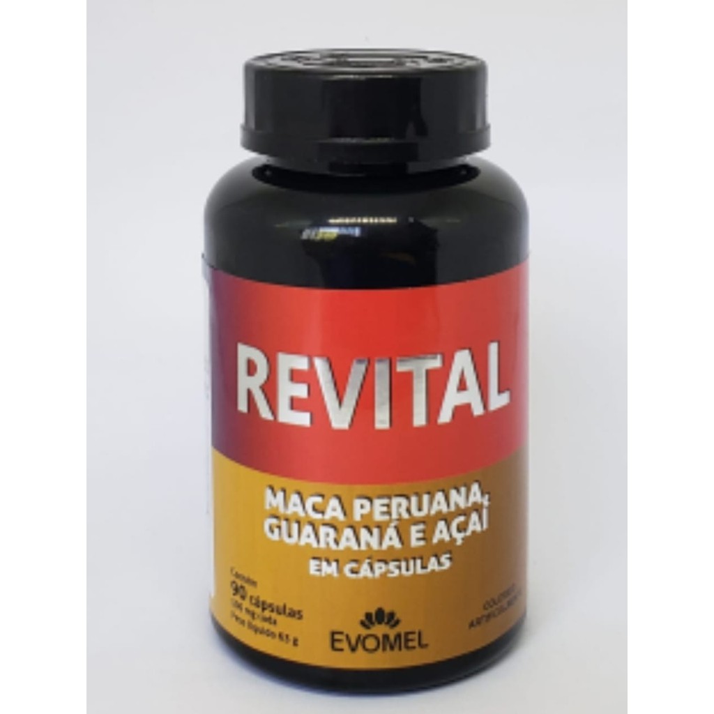 Revital - Revit Viron - Evomel com Maca Peruana, Guaraná, Açaí e ...