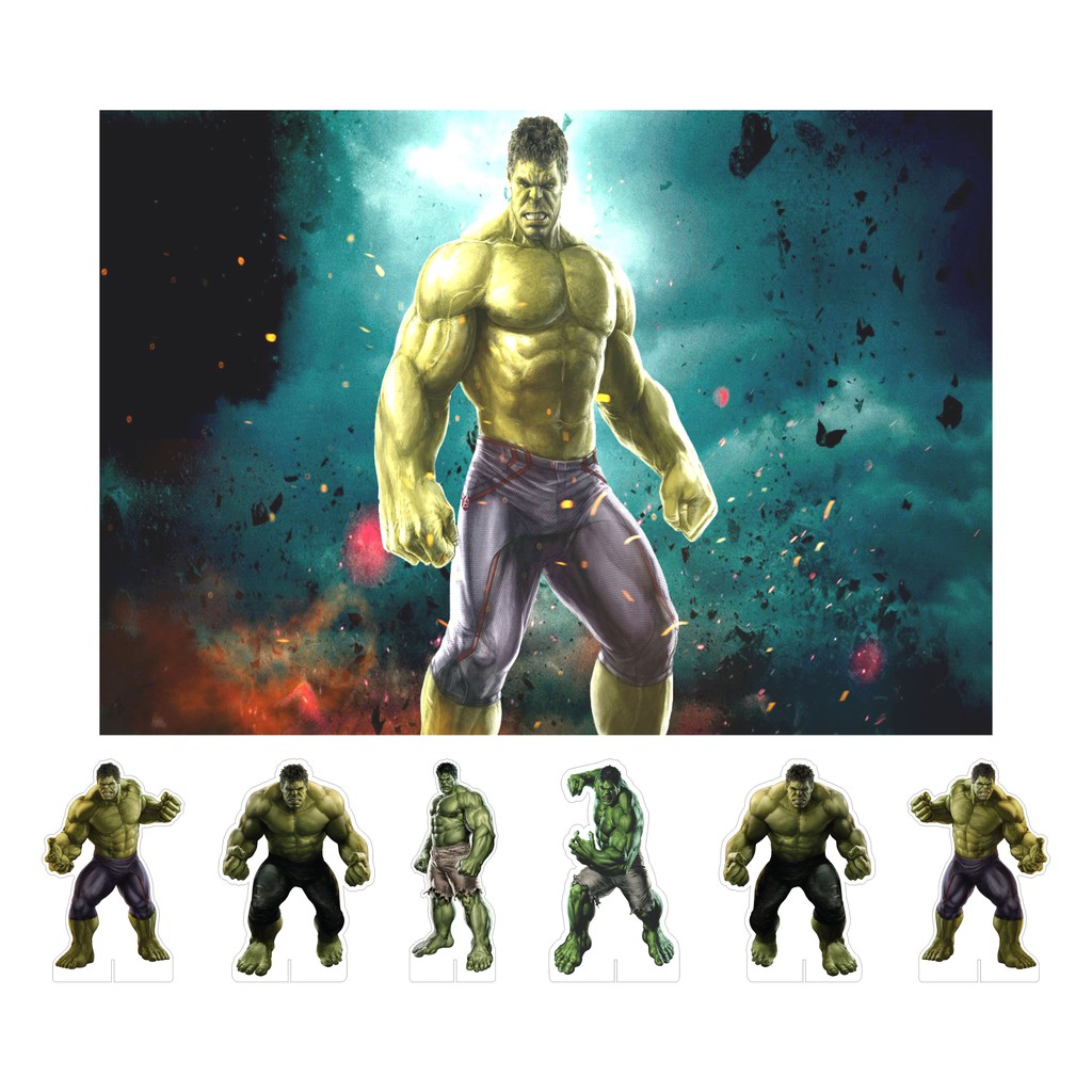 Kit Display De Mesa + Painel Festa Infantil Hulk | Shopee Brasil