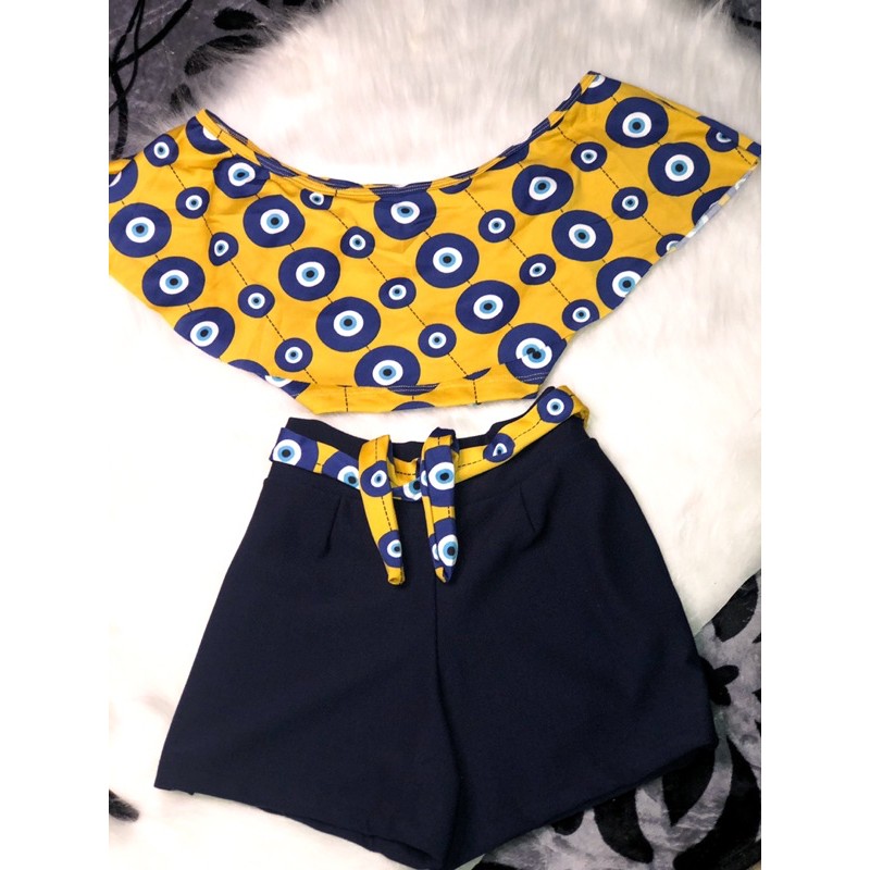Conjunto Feminino De Olho Grego | Shopee Brasil