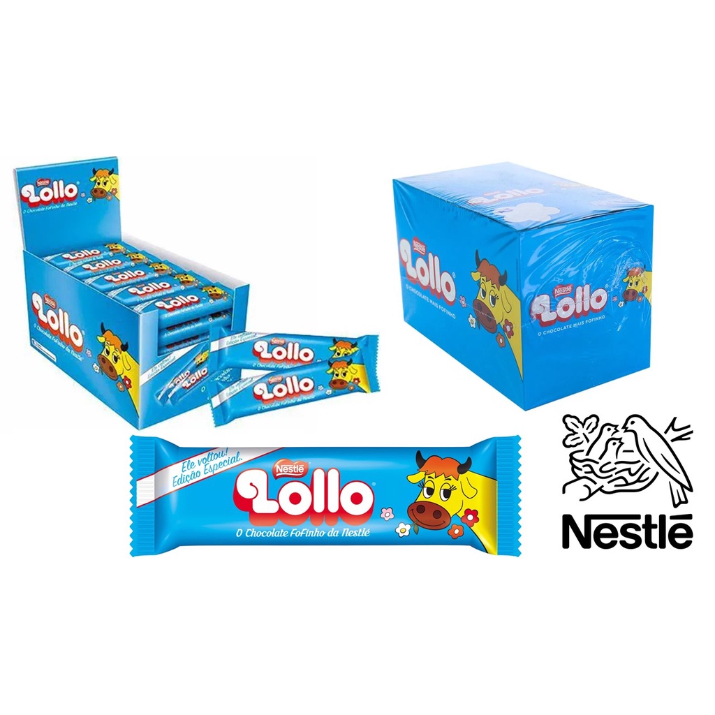Chocolate Lollo Lolo Nestlé Caixa 30un De 28g | Shopee Brasil