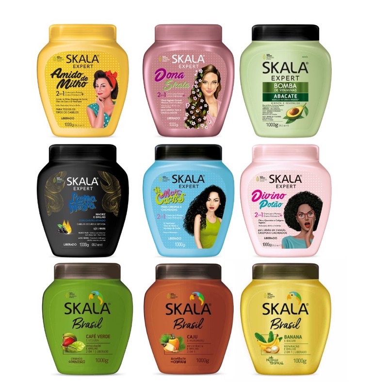 Creme Skala Tratamento para cabelo 1KG - mascara Cronograma Skala ...