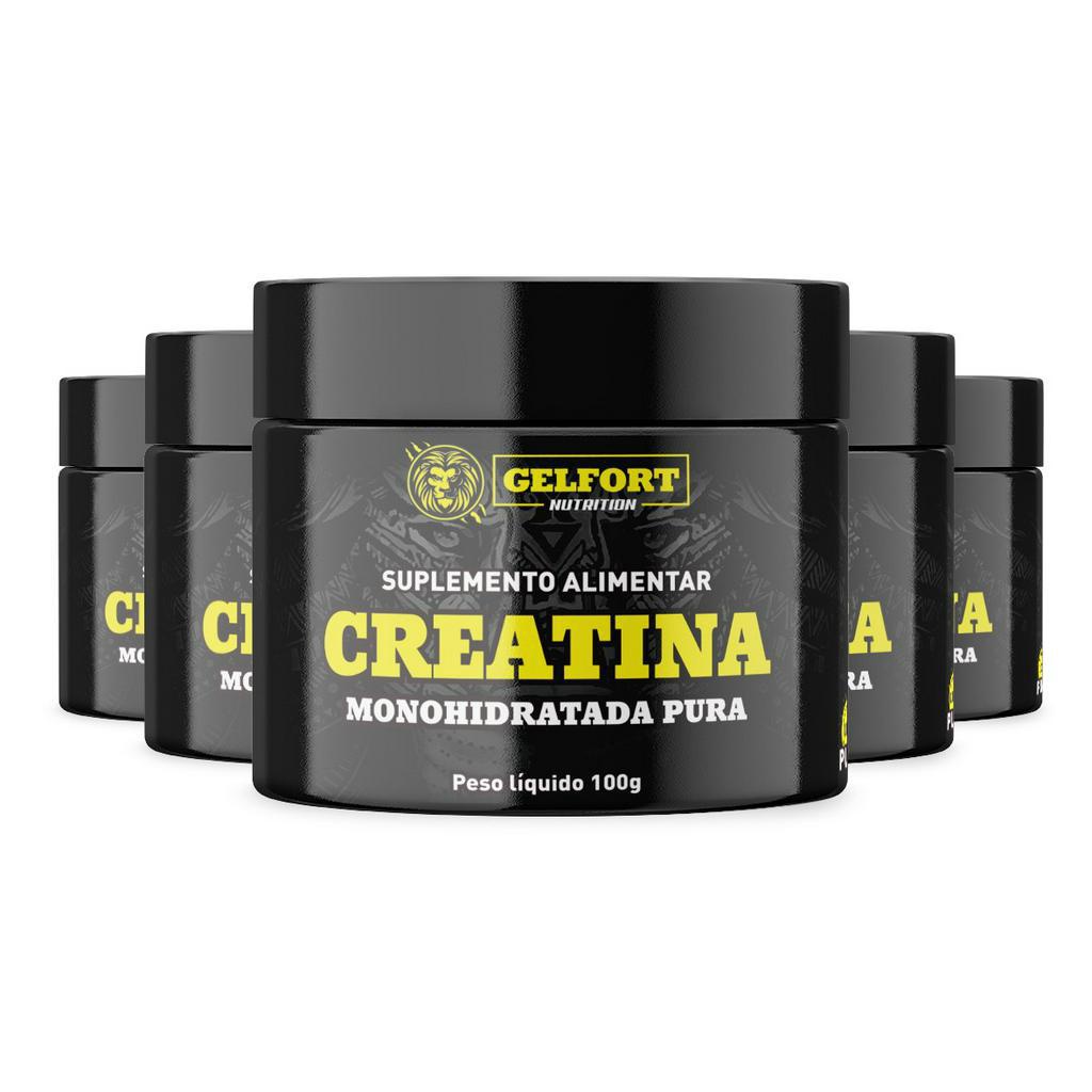 Kit 6x Creatina Monohidratada Pura Gelfort 100g Shopee Brasil