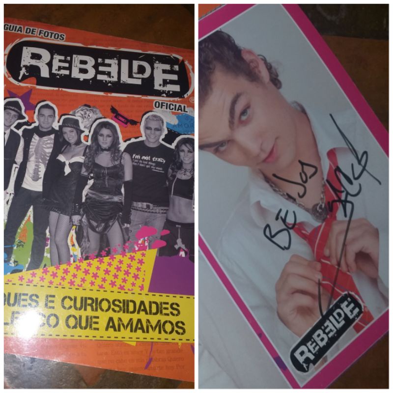 Guia de fotos RBD Rebelde autógrafado pelo Jack Duarte | Shopee Brasil