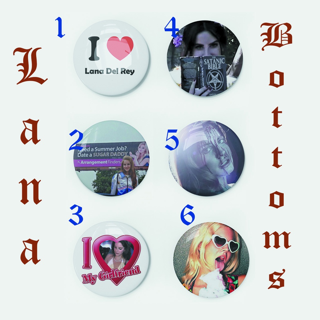 Bottom/Broche: Lana Del Rey | Shopee Brasil