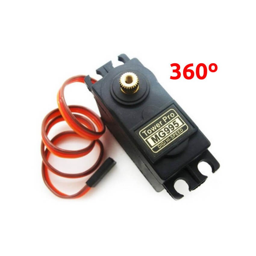 Servo Motor MG995 360 Engrenagens Metalicas | Shopee Brasil