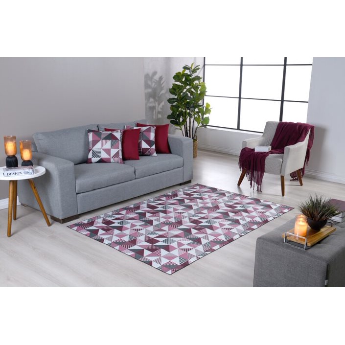 Tapete Geometrico Emborrachado Para Sala 2m X 1,40 Casa Decorada ...