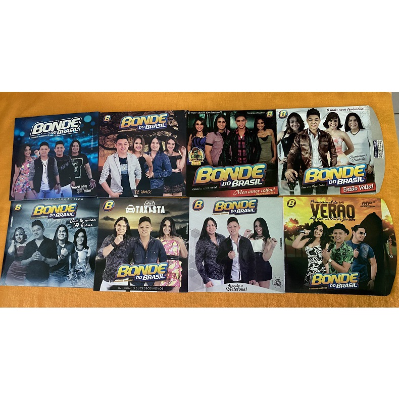 KIT 8 CDS BONDE DO BRASIL OFICIAL CAPA PAPELÃO | Shopee Brasil