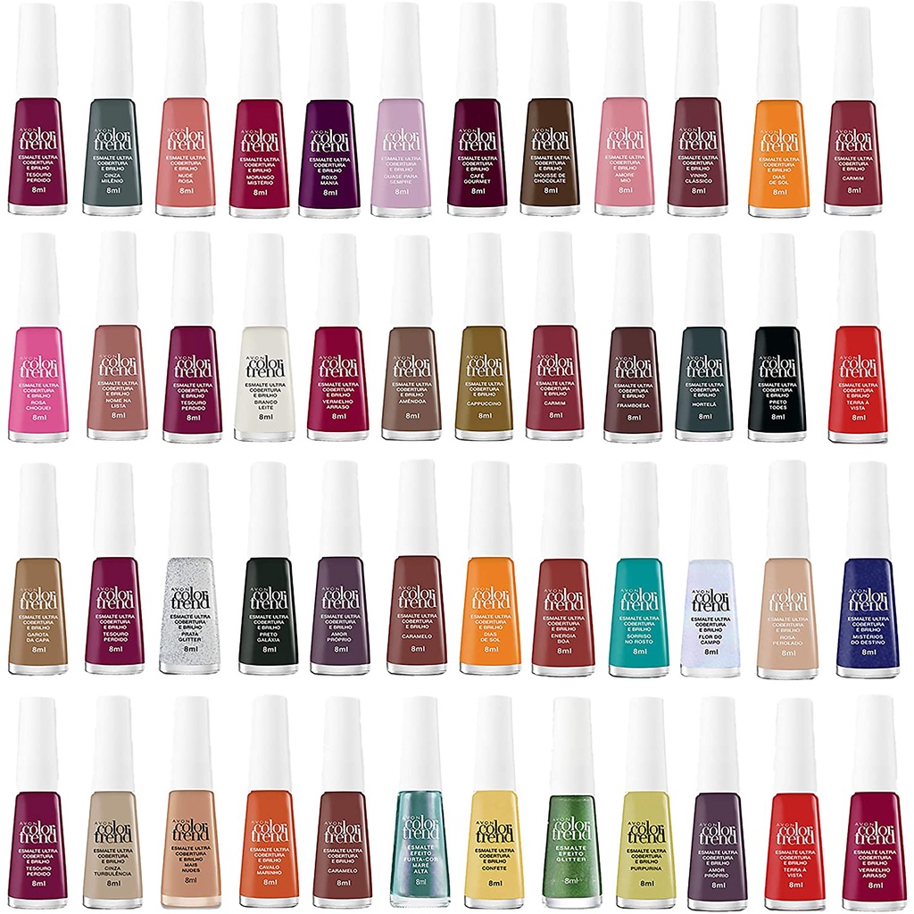Esmalte Ultra Cobertura e brilho longa duraçao e secagem rápida Avon ...