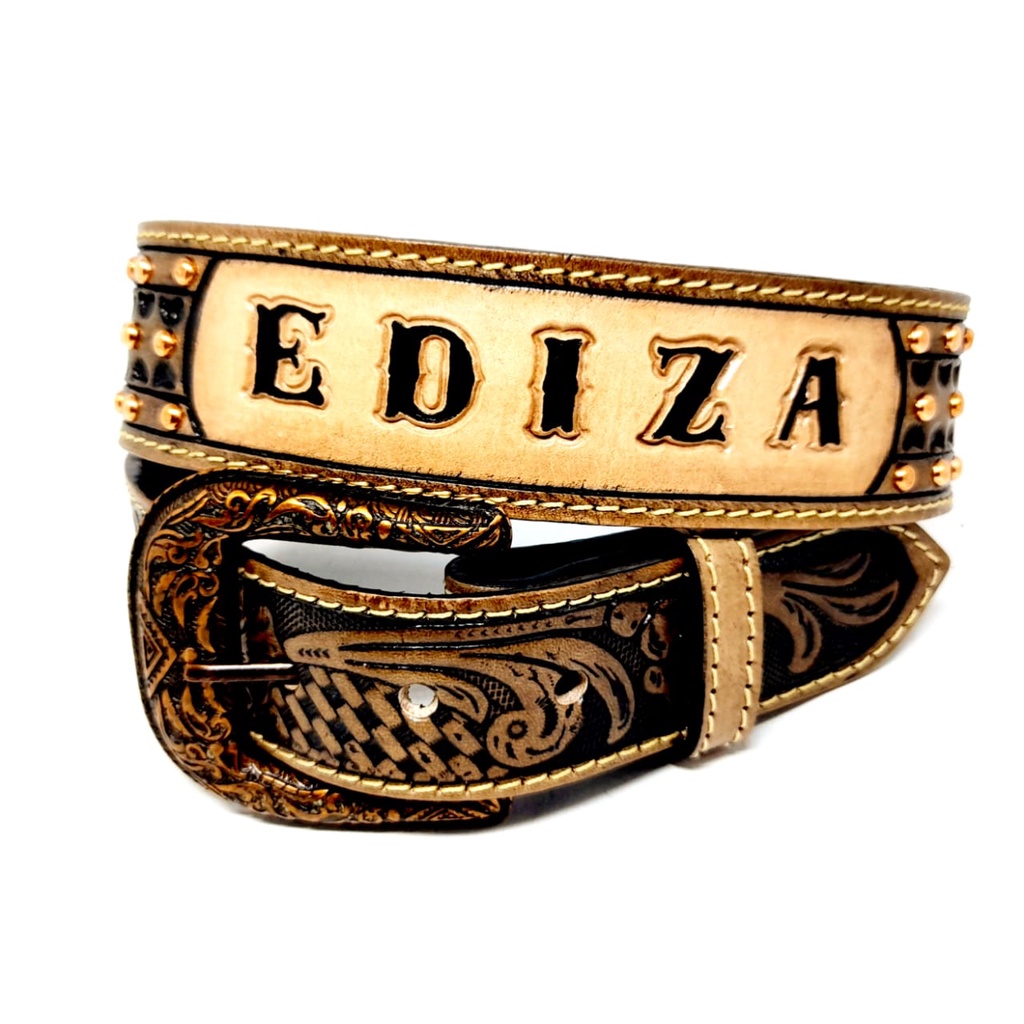 Cinto Country De Couro Feminino Personalizado Com Nome - R-735 | Shopee ...