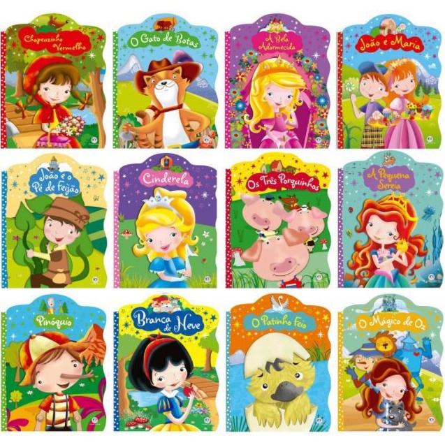 Livros Infantis Contos Clássicos Famosos-Kit com 4 unidades | Shopee Brasil