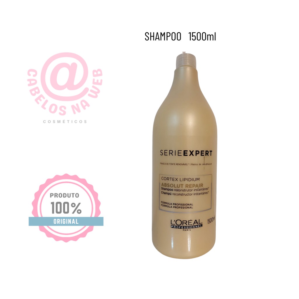 Shampoo Absolut Repair Cortex Lipidium 1500ml | Shopee Brasil