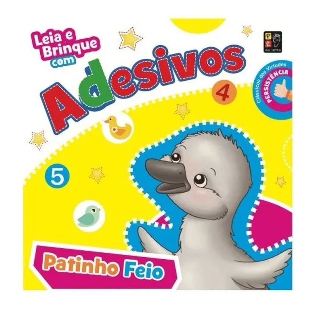Livro Infantil Leia E Brinque Com Adesivos Patinho Feio | Shopee Brasil