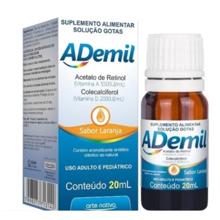 ADemil A+D Gotas 20ml (vitamina) | Shopee Brasil