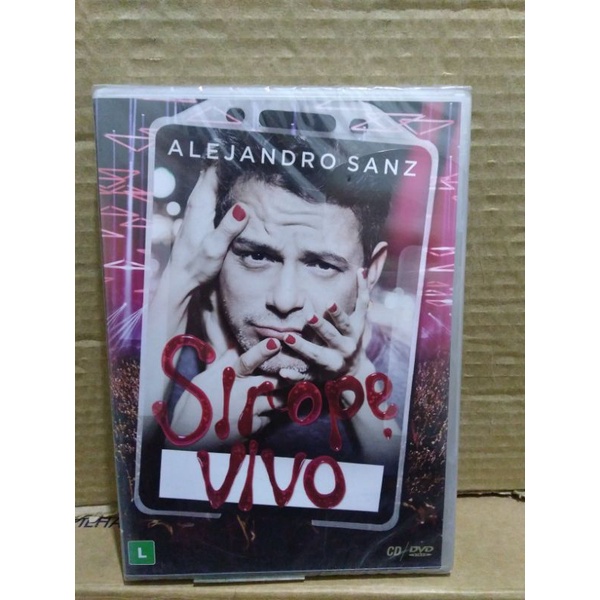 DVD+CD ALEJANDRO SANZ- SIROPE VIVO (DUPLO-LACRADO) | Shopee Brasil