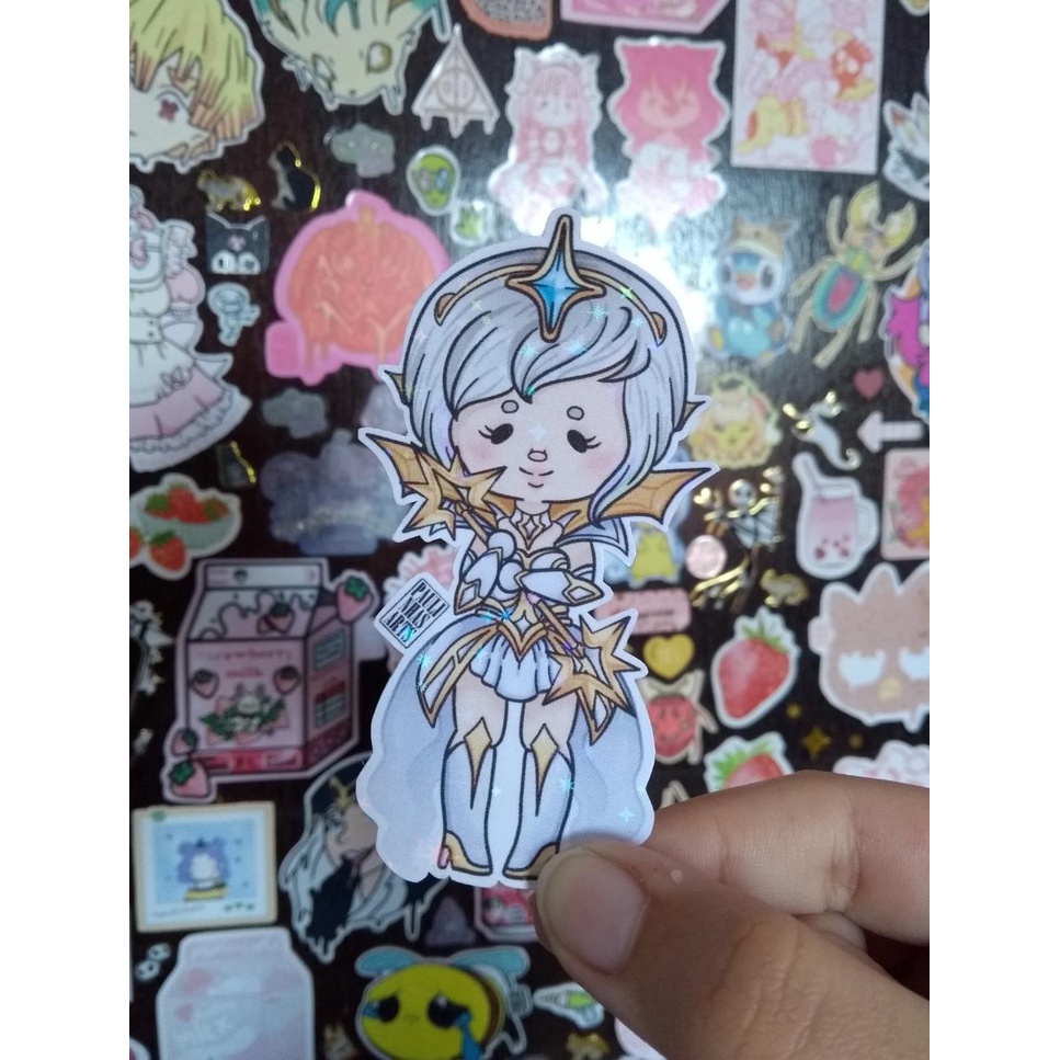 Adesivo League of Legends Lux Chibi elementarista light luz sup mid ...