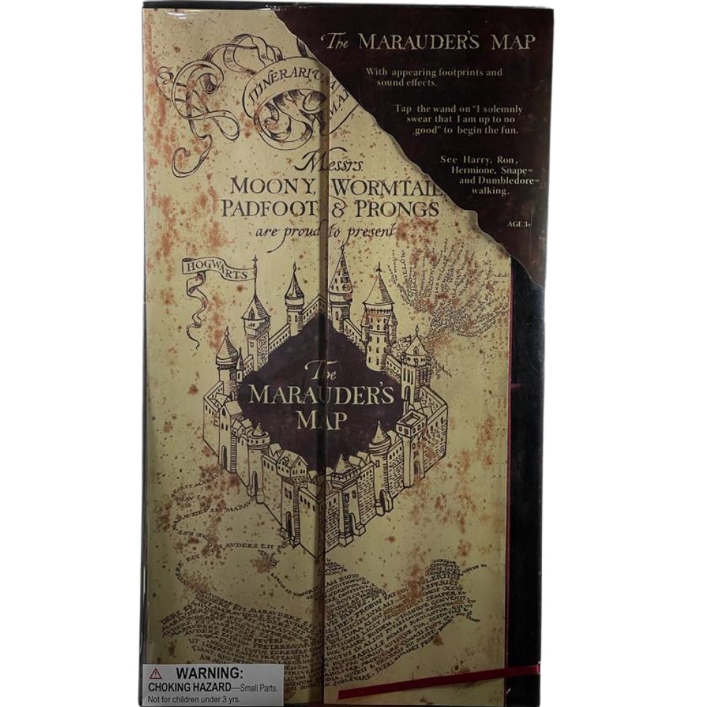 Mapa do Maroto Interativo com Varinha Oficial Harry Potter | Shopee Brasil