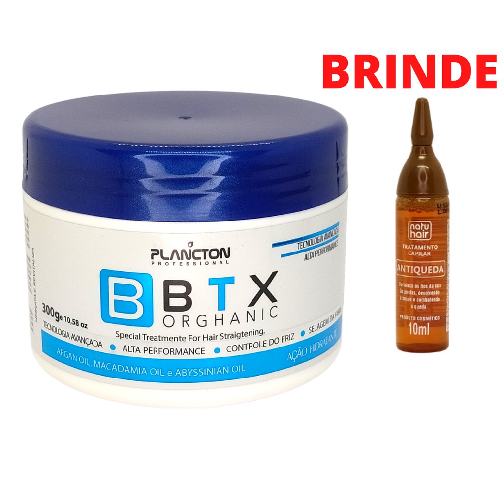 Botox Btx Btox Organico Plancton Redutor de Volume Antifrizz Sem Formol ...