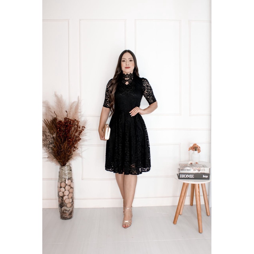 Vestido Beatriz - Moda evangélica comportada | Shopee Brasil