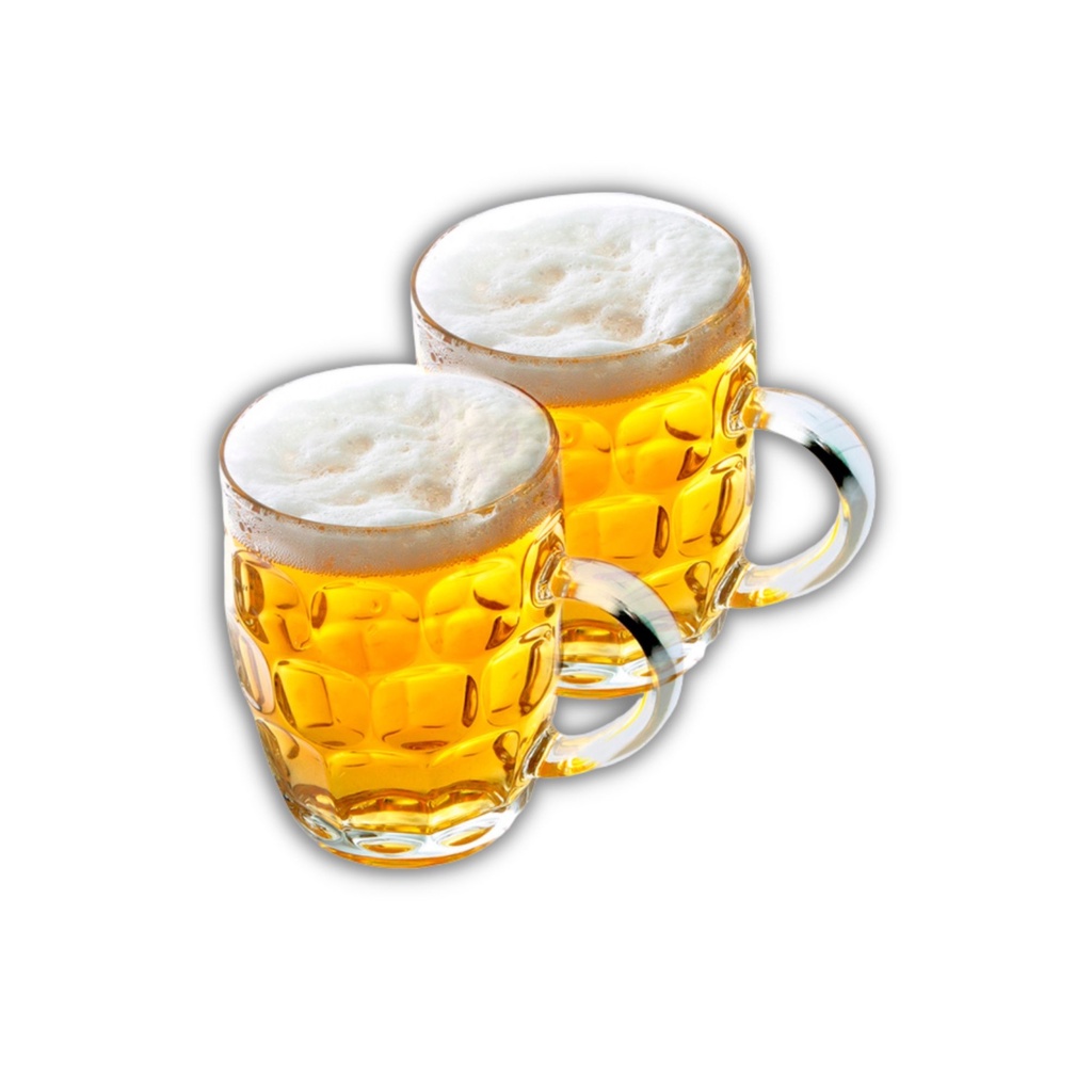 Conjunto 2 Canecas De Vidro 470 ML Para Chopp Vinho Bebidas Zero grau | Shopee Brasil