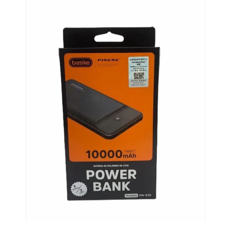 Power Bank Pineng Pn-936 10.000 Mah Slim Original | Shopee Brasil
