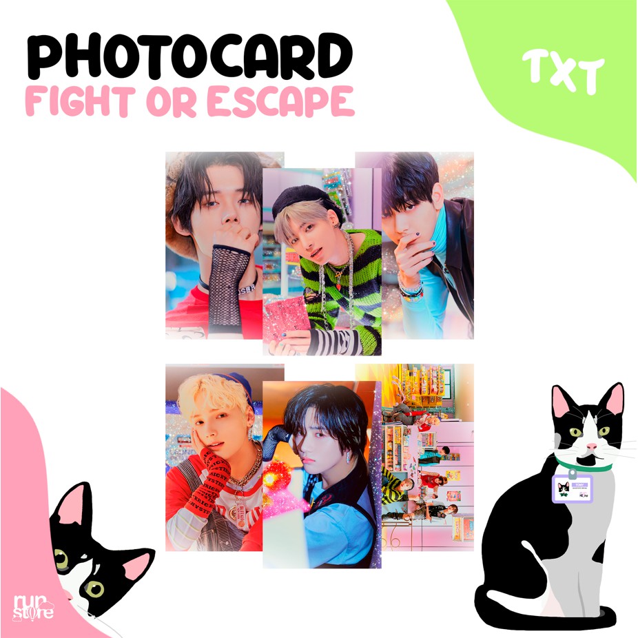 KIT PHOTOCARDS - FIGHT OR ESCAPE (TXT) | Shopee Brasil