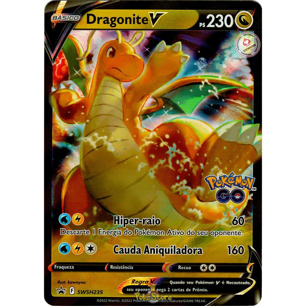 Carta Pokemon Dragonite V Português 049/078 Card Original Copag Pokémon ...