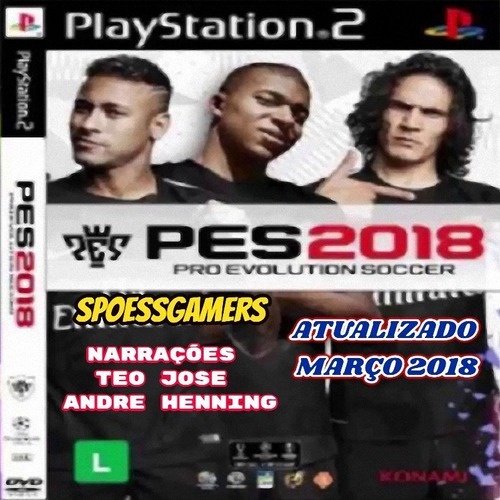 Pes 2018 Pro Evolution Soccer Ps2 Março 2018 Patch Me | Shopee Brasil