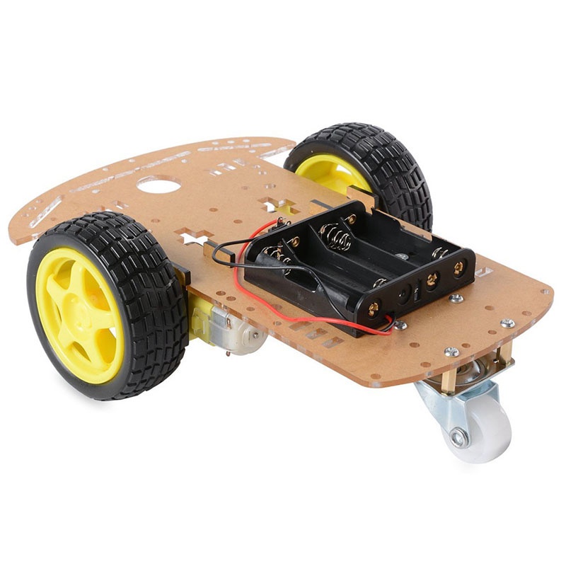 Kit chassi carro automotivo robô inteligente 2wd com 2 motores (1:48 ...