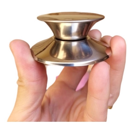 Pomel Inox Para Tampa De Vidro P/ Panelas 7cm Luxo | Shopee Brasil