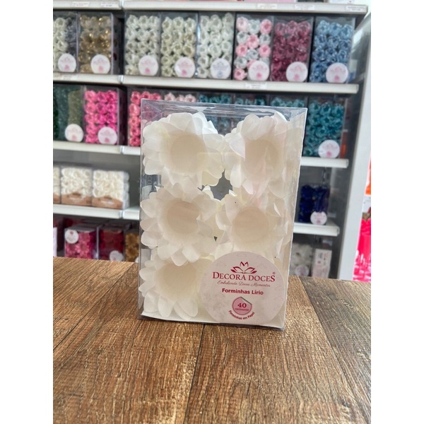 Forminha Para Doces Decora Doces Modelo Lírio - Caixa Com 40 Unidades ...